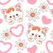Cat Pattern, Cat Face Digital Paper, Pet Lovers, Fabric Print, JPG ...