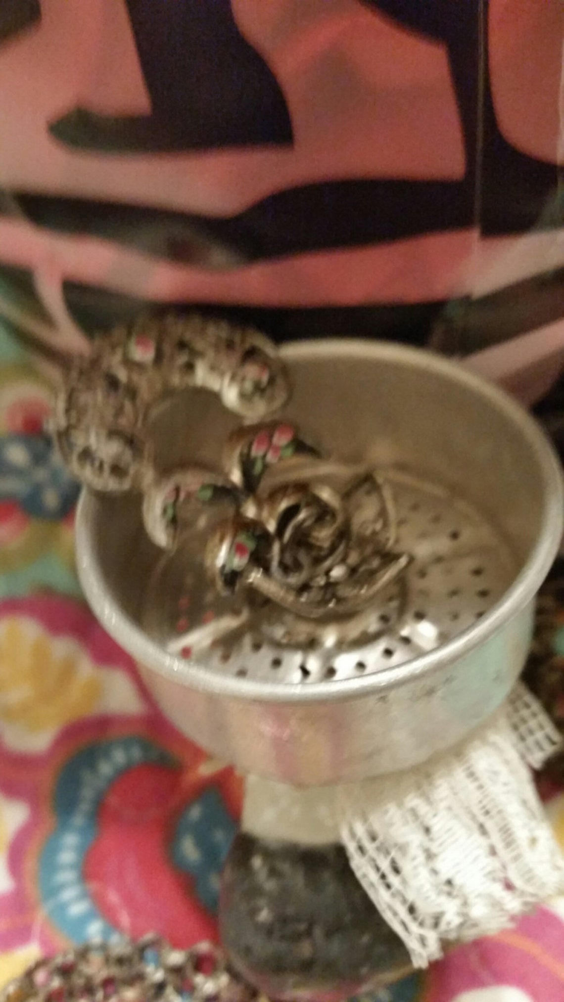 VINTAGE F ROZEN CHARLOTTE Toy Strainer Porclean Doll Head Collectable ...