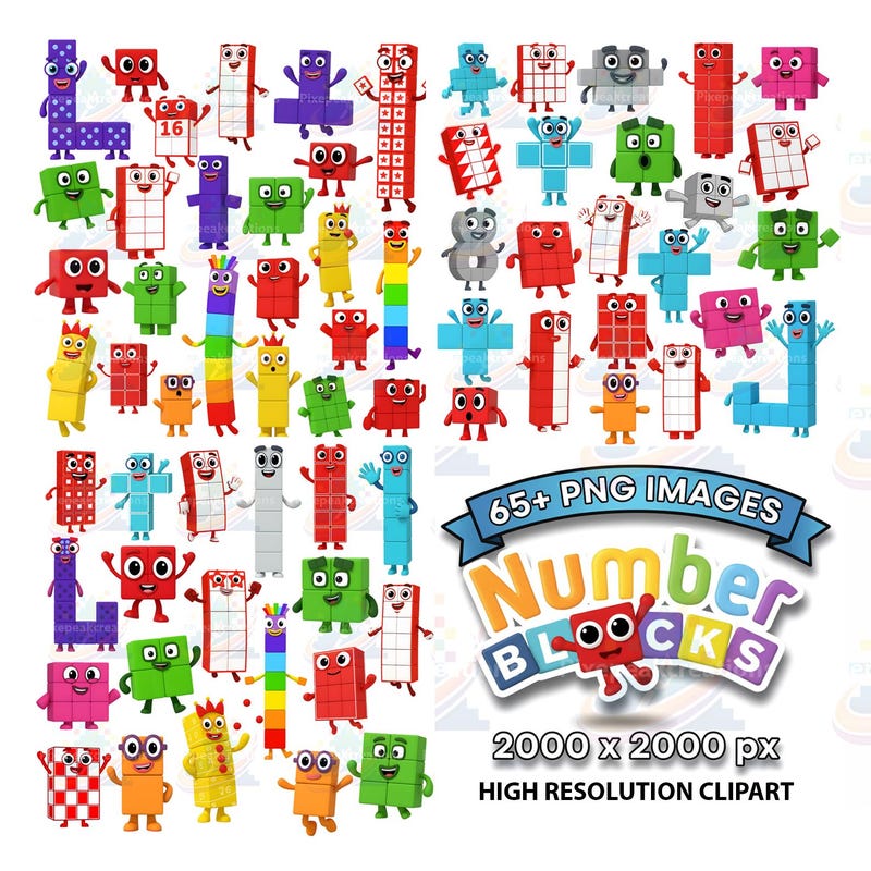 Numberblocks Stickers - Etsy