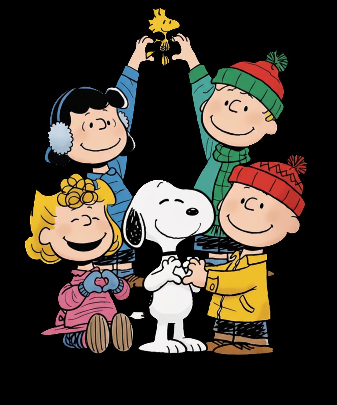 Snoopy Cold Hands Warm Hearts PNG | Peanuts Winter Friends Digital ...