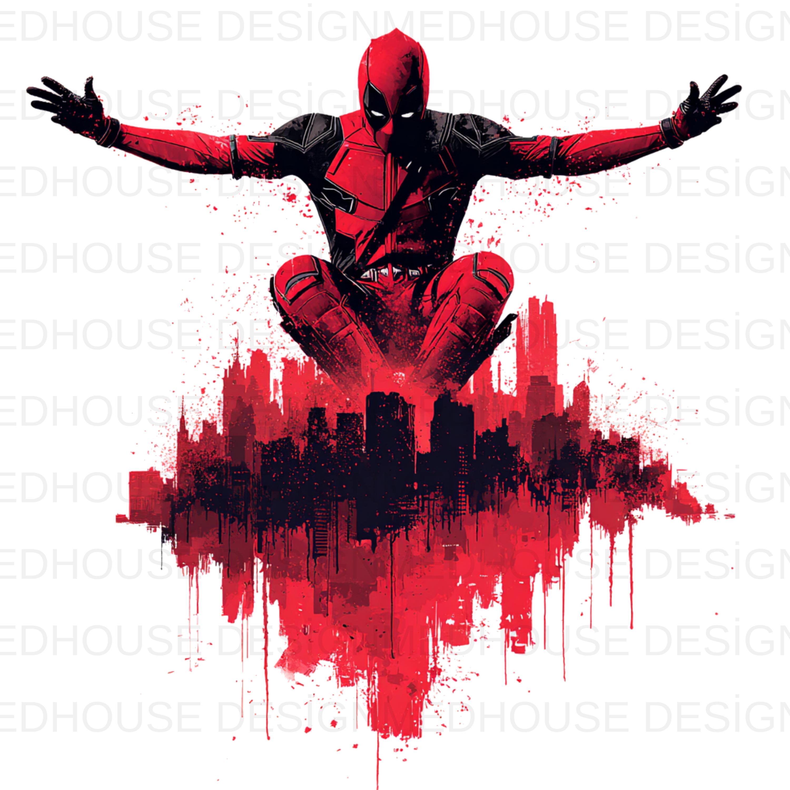 8 PNG Deadpool Watercolor : Splash Art, High-resolution (digital ...