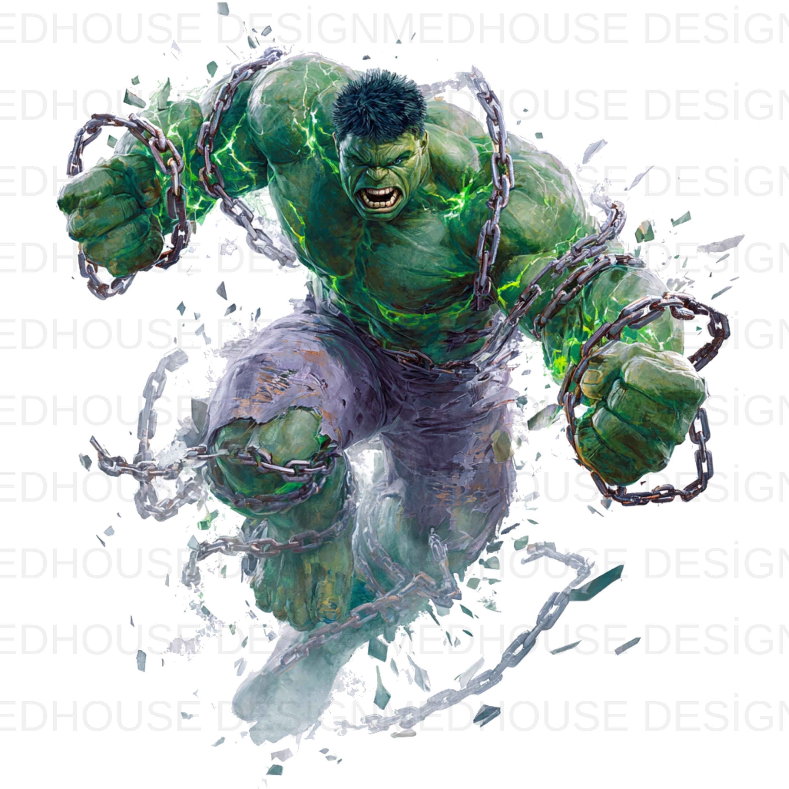 8 Hulk Watercolor Pngs: Splash Art Graphics (instant Download) - Etsy