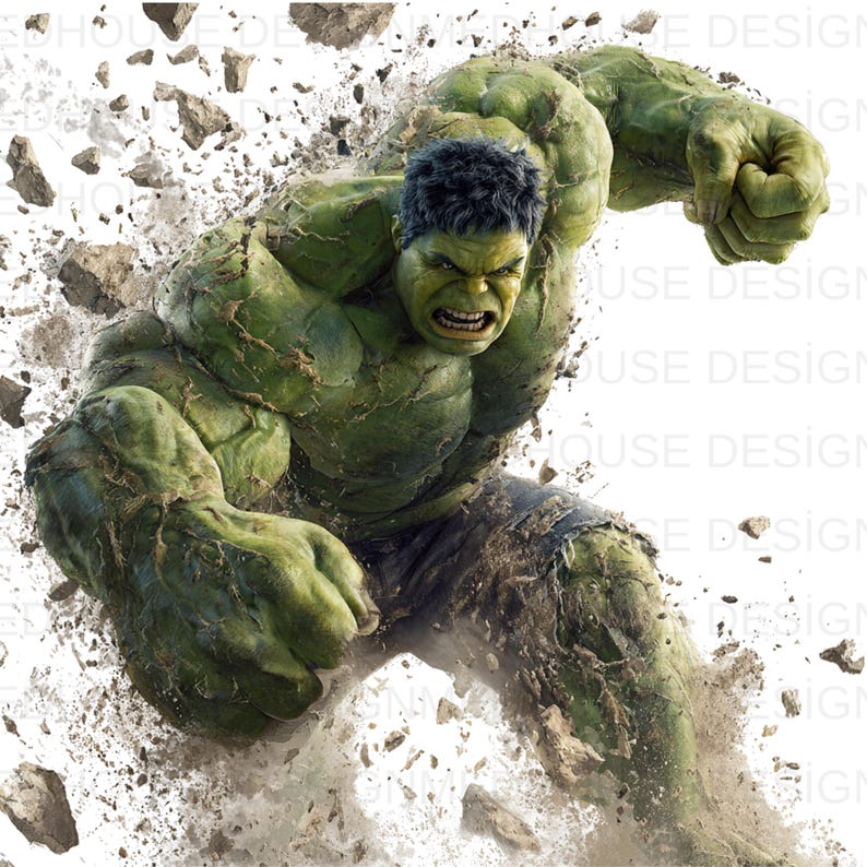 8 Hulk Watercolor Pngs: Splash Art Graphics (instant Download) - Etsy