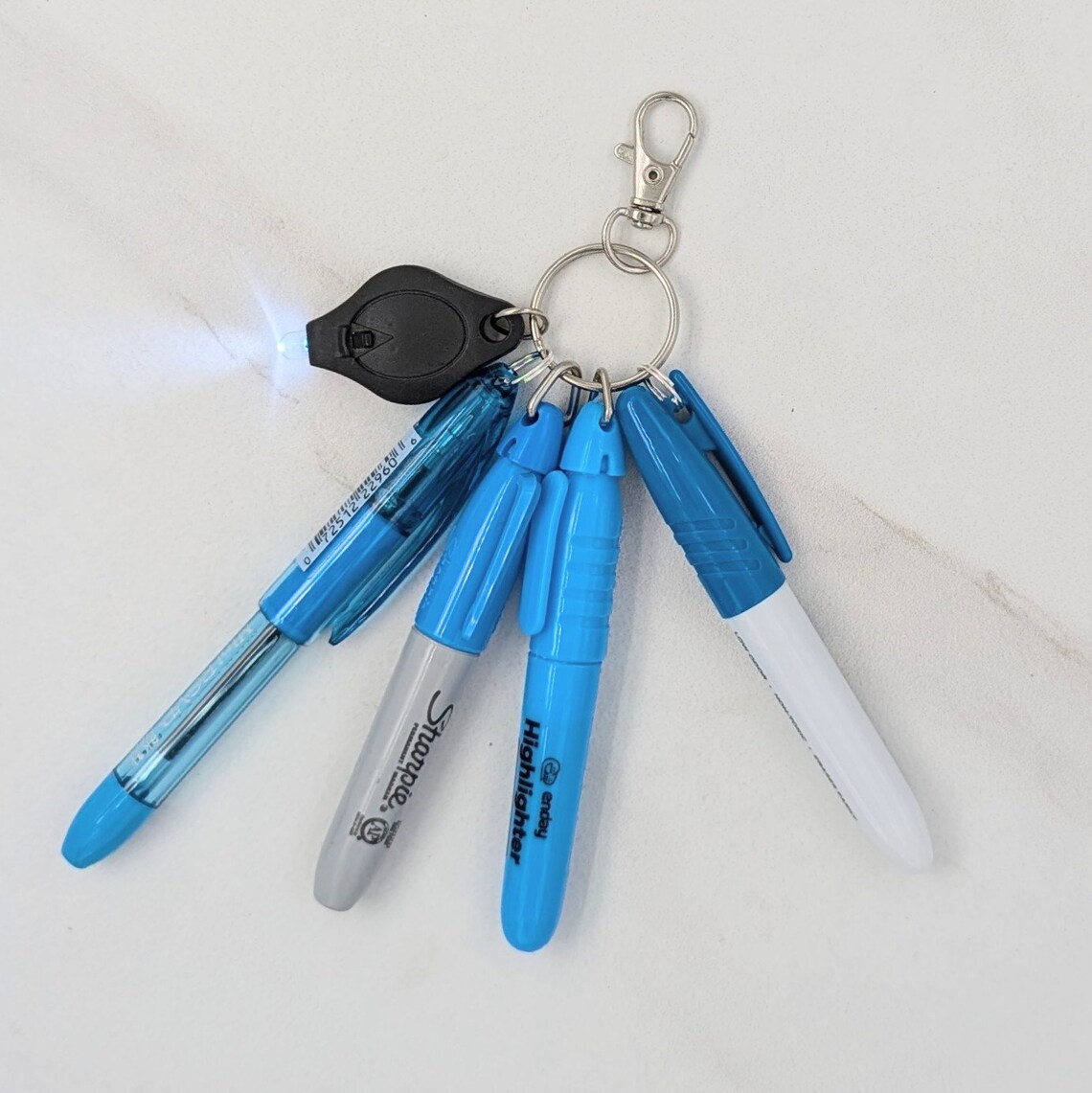 Mini Sharpie for Badge Reel, Mini Pen Keychain, Highlighter Dry Erase ...
