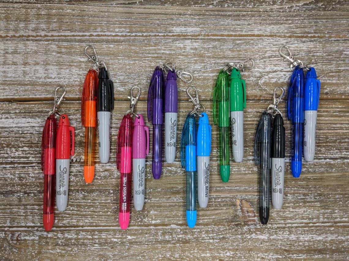 Mini Sharpie for Badge Reel Nurse Mini Pen Keychain Badge - Etsy