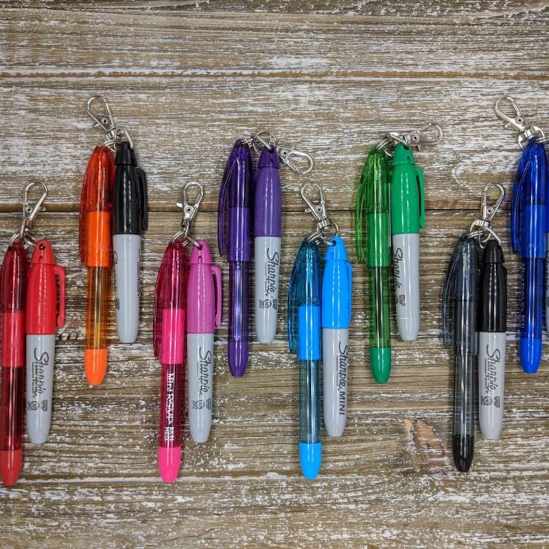 Mini Pens Keychain - Etsy