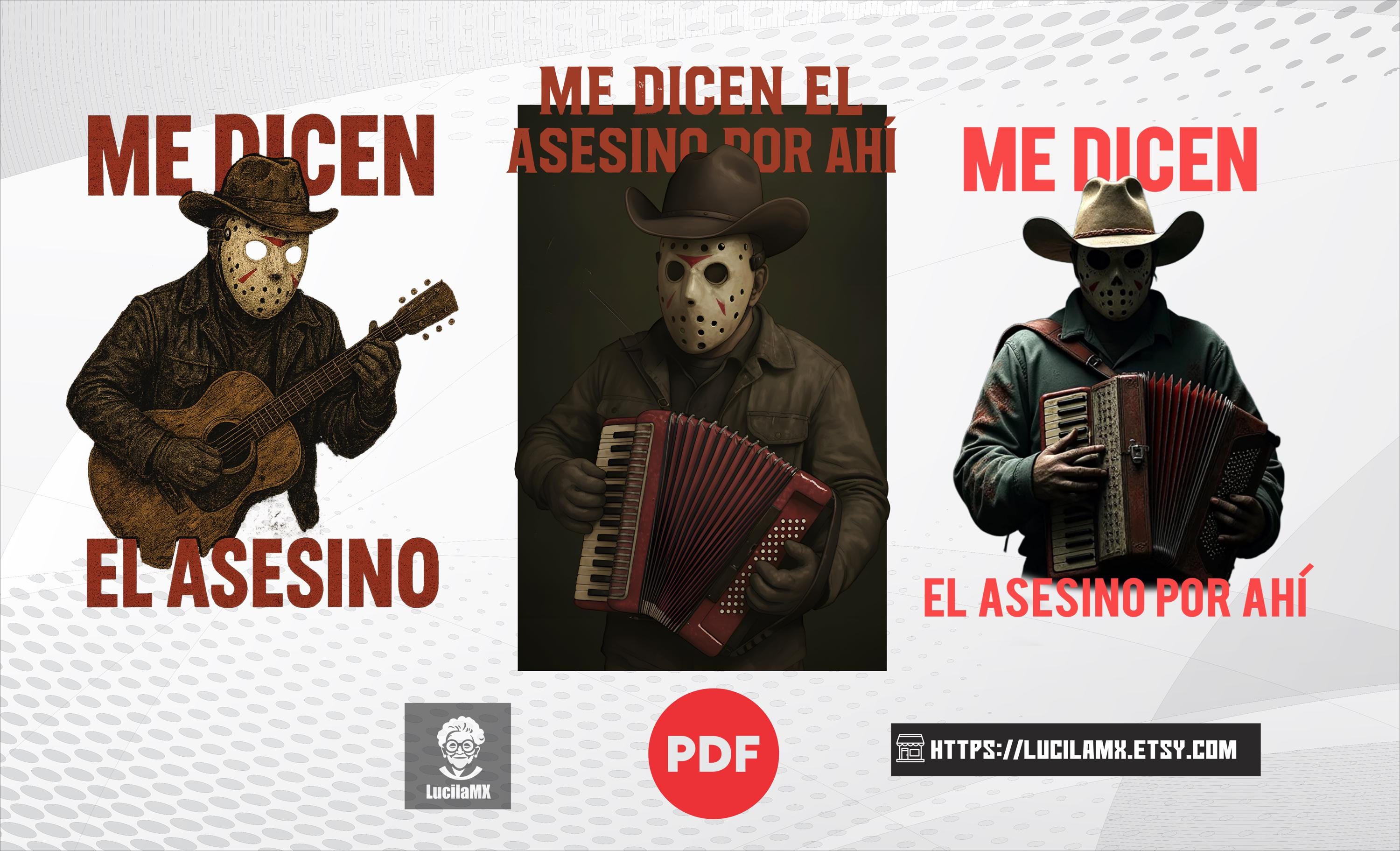 Me dicen el asesino por ahí PNG, paquete de asesinos de terror de ...