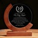 10 Years of Dedicated Service Award, Personalized Employee Crystal ...
