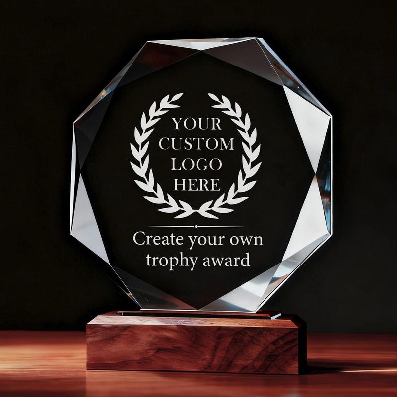 Crystal Award Made in Usa - Etsy