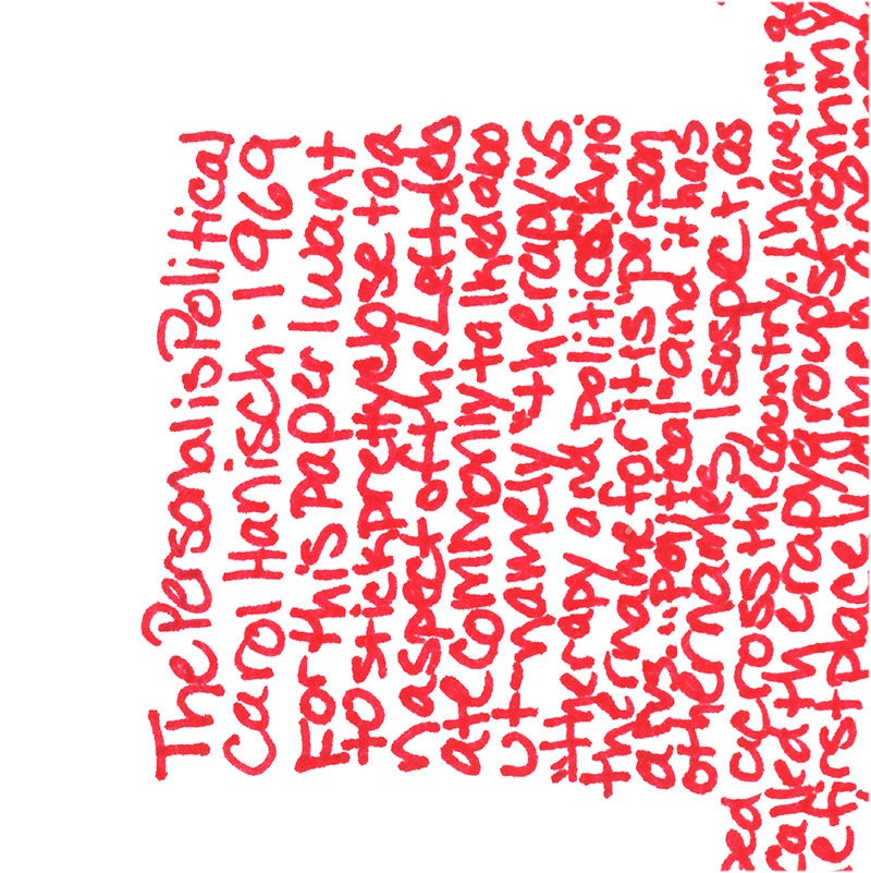 Feminist Symbol Micrography Print: Carol Hanisch the - Etsy