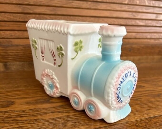 Vintage Inarco Choo Choo Train Baby Vase/planter 1960's Baby's Nursery ...
