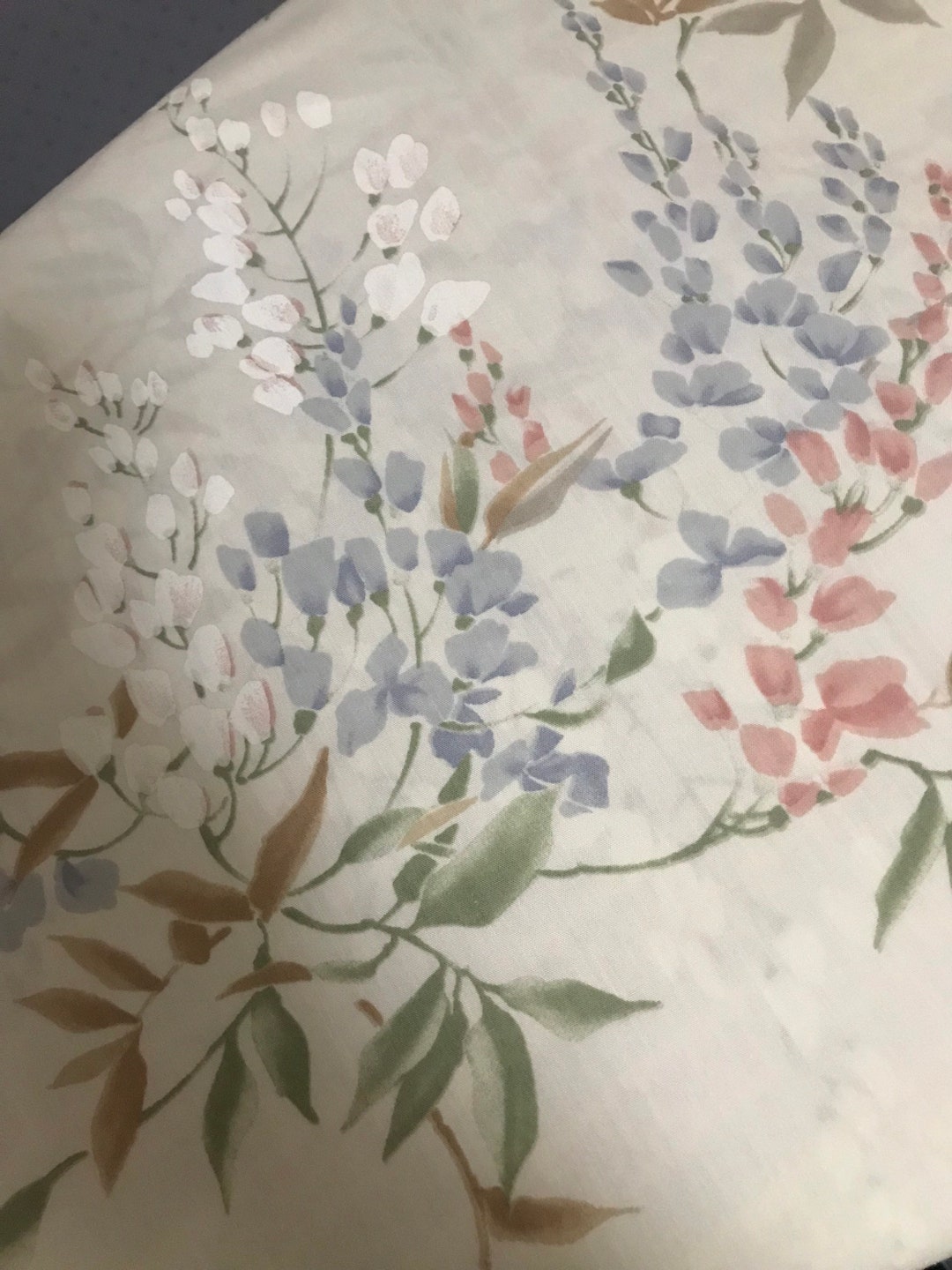 Vintage Springmaid Double Bed Flat Sheet off White Floral No Iron - Etsy