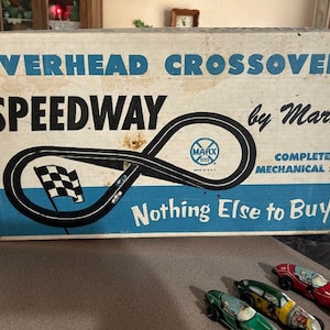 Vintage MARX Overhead Crossover Speedway Racing Track 3 Cars - Etsy