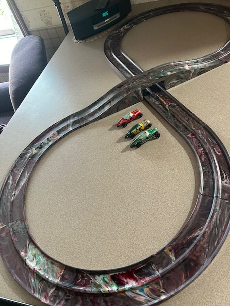 Vintage MARX Overhead Crossover Speedway Racing Track 3 Cars - Etsy