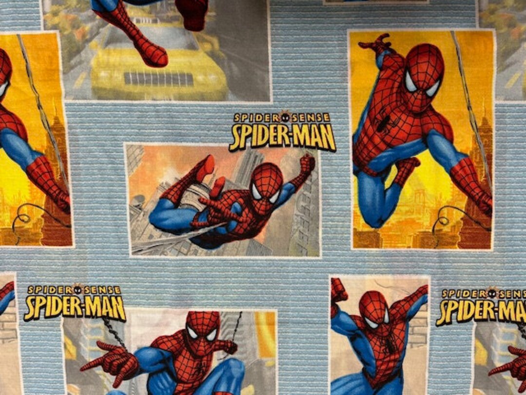 Vintage Spiderman Twin Sheet Set Flat and Fitted - Etsy
