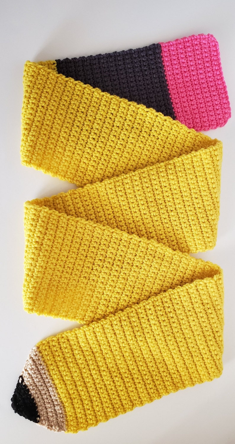 Crochet Pencil Scarf: Teacher Appreciation Gift - Etsy