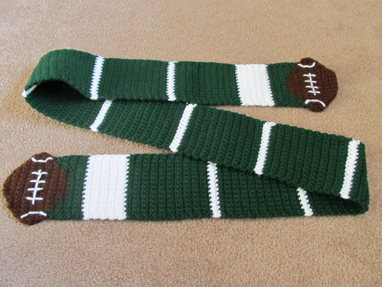Football Scarf Pattern Crochet | Etsy