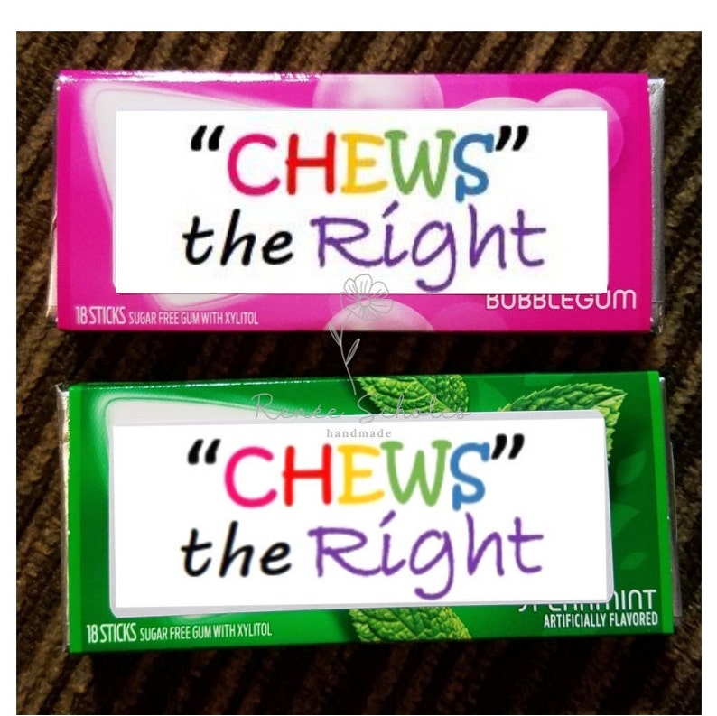Chews the Right Labels/stickers - Etsy