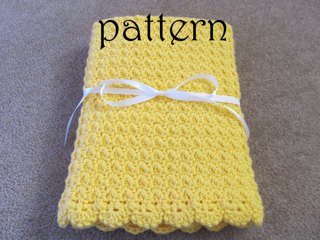 Yellow Textured Baby Blanket Pattern - US Terms - Etsy