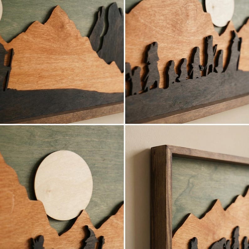 Fantasy Journey Inspired 3D Layered Birch Plywood Wooden Wall Art ...