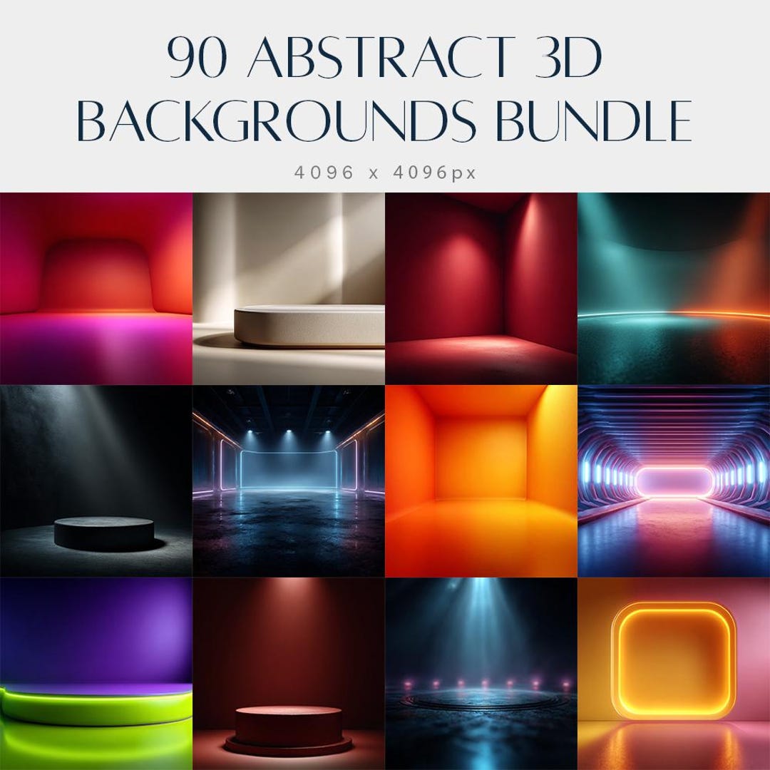 90 Modern 3D Backdrops for Product Photography, Digital Backgrounds ...