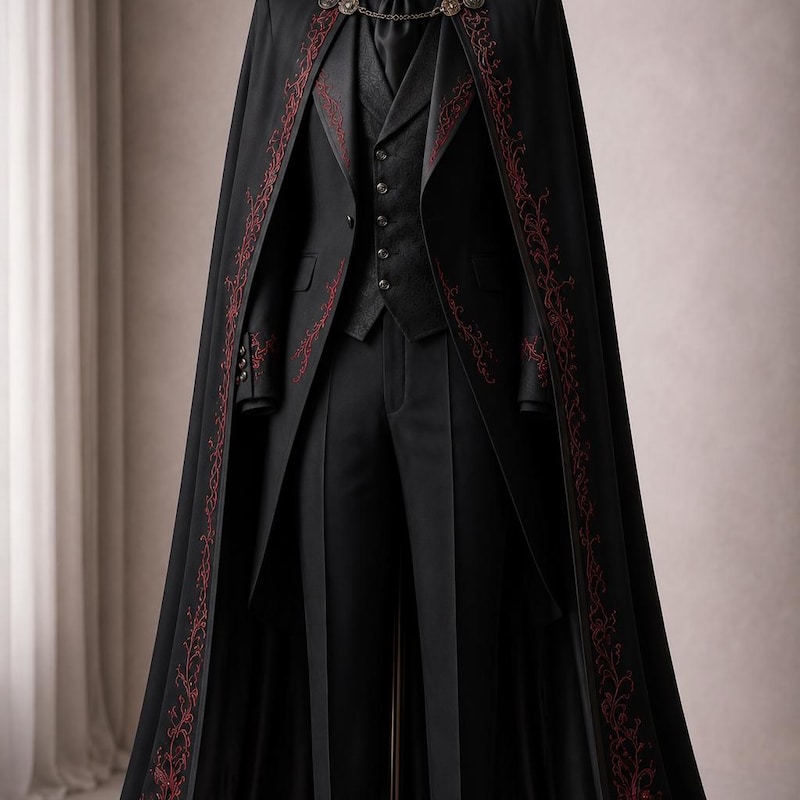 Gothic Suit With Cape - Etsy