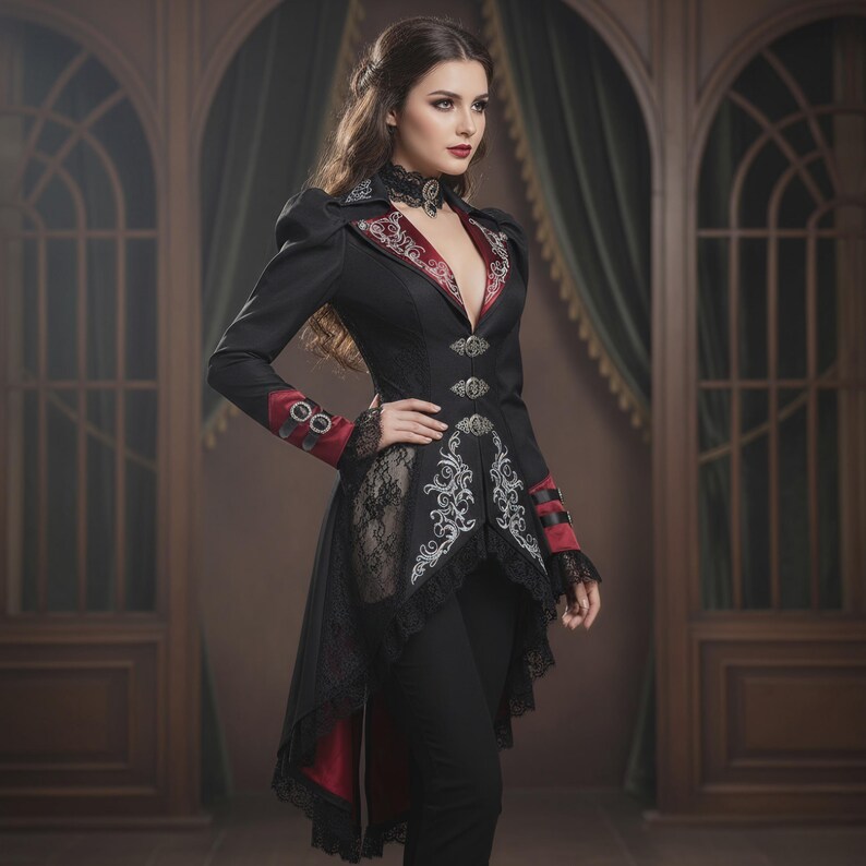 Victorian Gothic Frock for Women – Steampunk Gothic Frock, Punk Rave ...