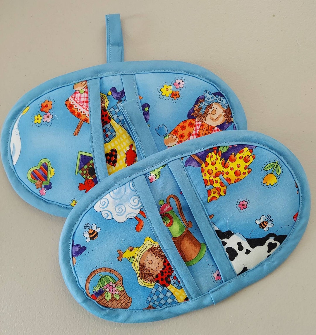 Potholder, Set of 2 Pot Pinchers, Microwave Potholder, Trivet, Hot Pad ...