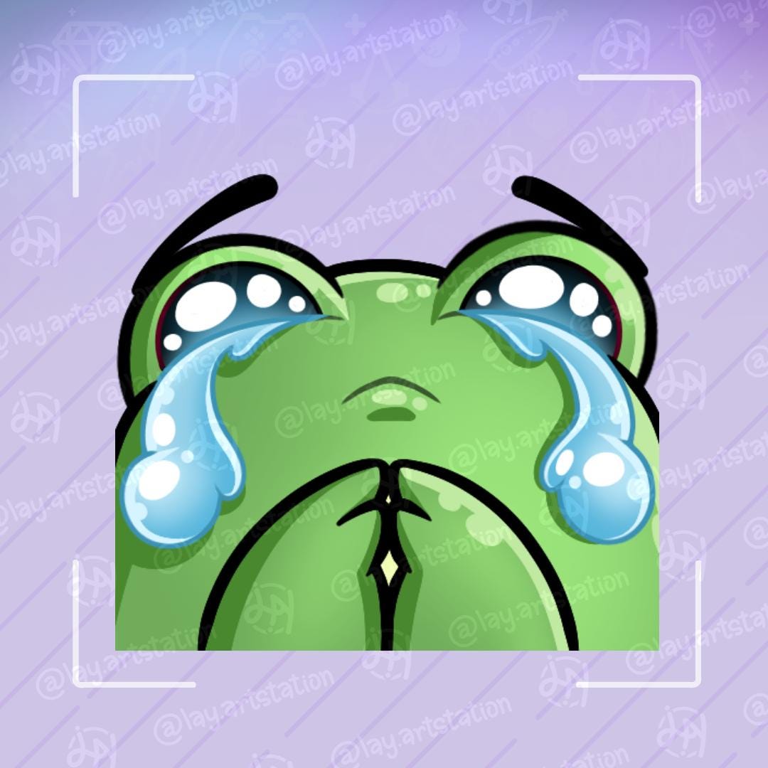Twitch Emote - Sad Frog - Etsy