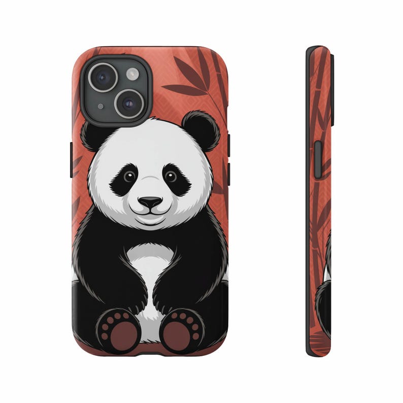 Cute Panda iPhone Case, Bamboo Forest Design - Etsy