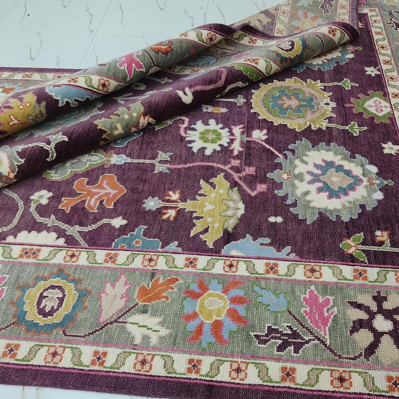 Vintage Pink Oushak Rugs - Etsy