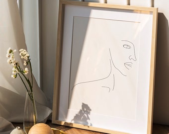 Half Face Poster - Etsy