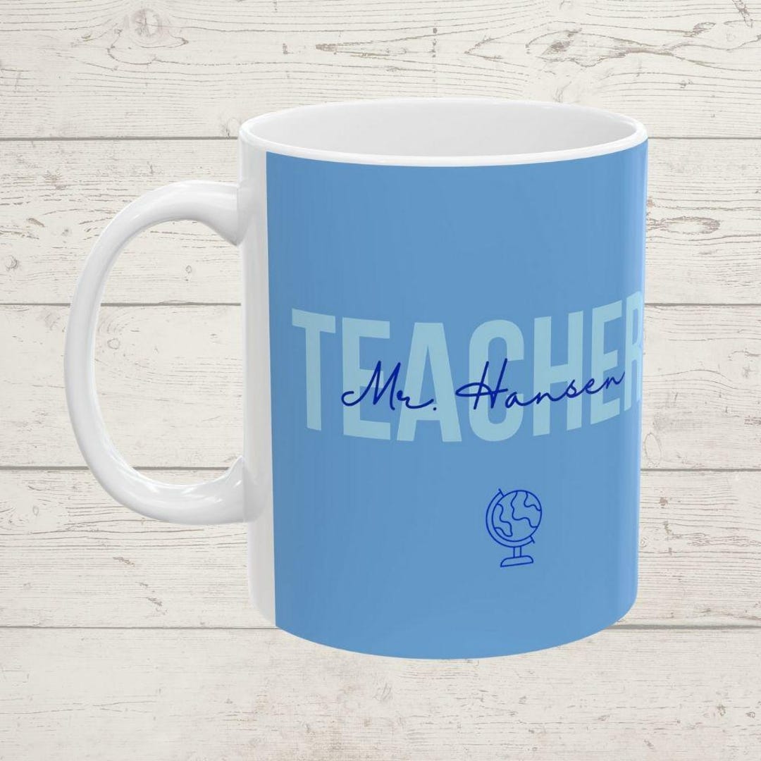 Personalized Teacher Mug, Teacher Birthday Farewell Graduation ...