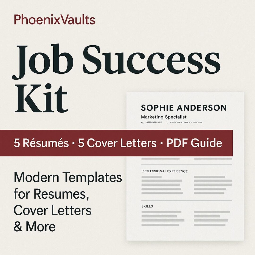 ATS Resume Template Kit: 5 Cover Letters & Guide (digital Download) - Etsy