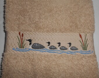 Loon Embroidery | Etsy