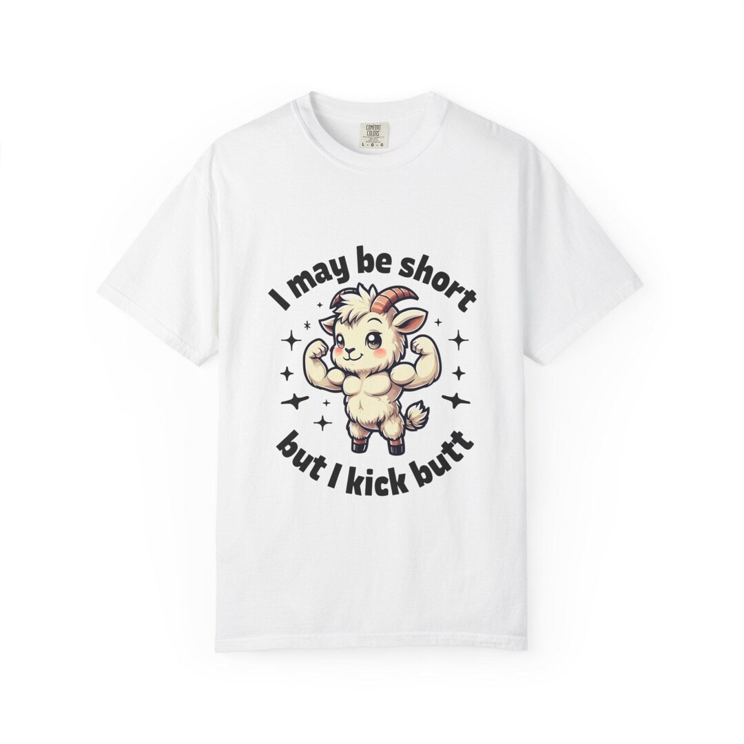 Short but Mighty Goat T-shirt | Cute Kawaii Goat Illustration - Etsy