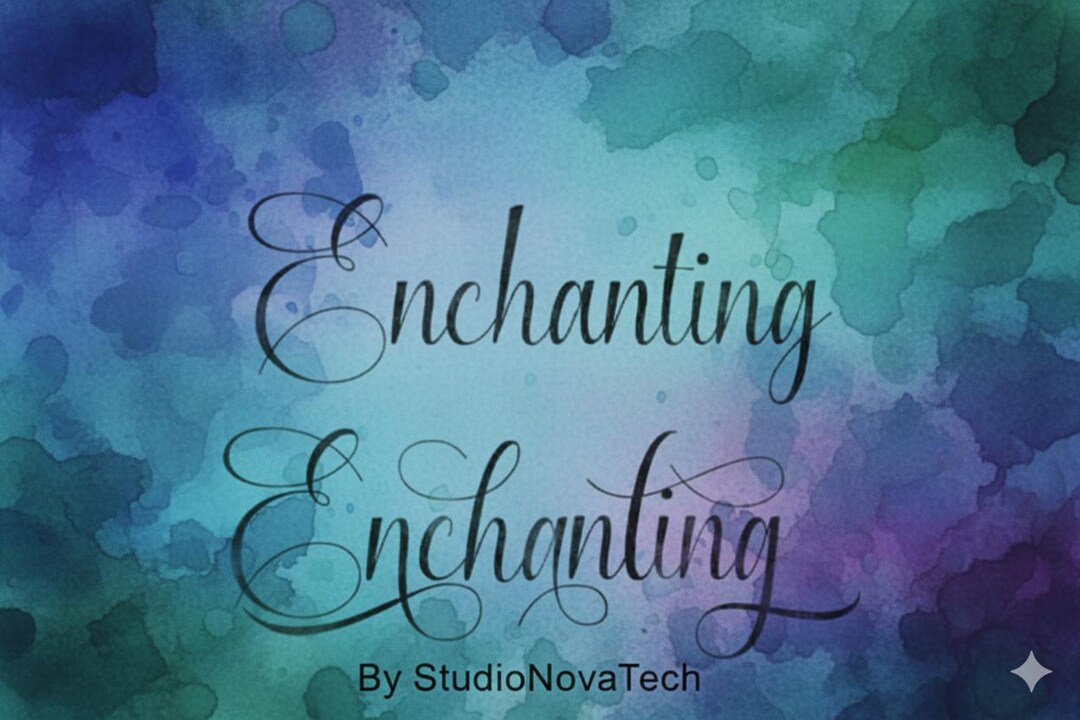 Enchanting-script-font - Etsy