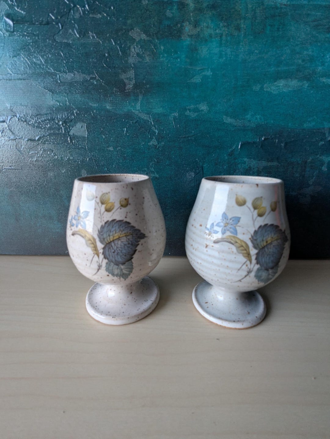 Cognac Snifters by Eva Pelletier, Quebec Pottery. Handmade and Signed ...