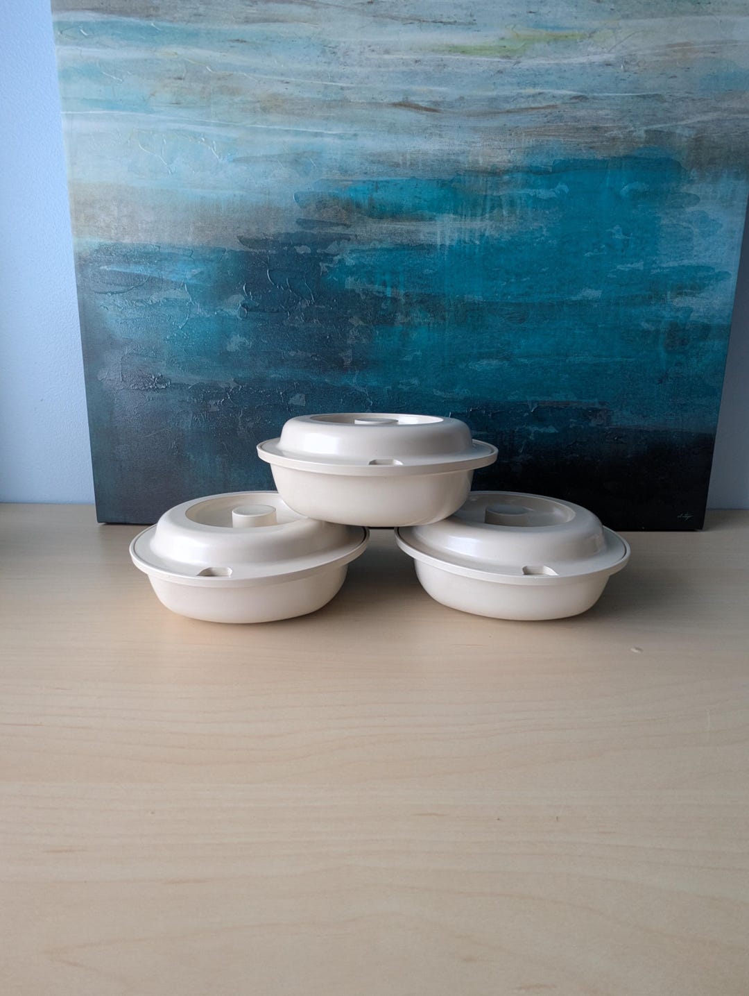 Set of 3 Tupperware "ultra Casserole" #1547-1 W/ Vented & Sealed Lids ...