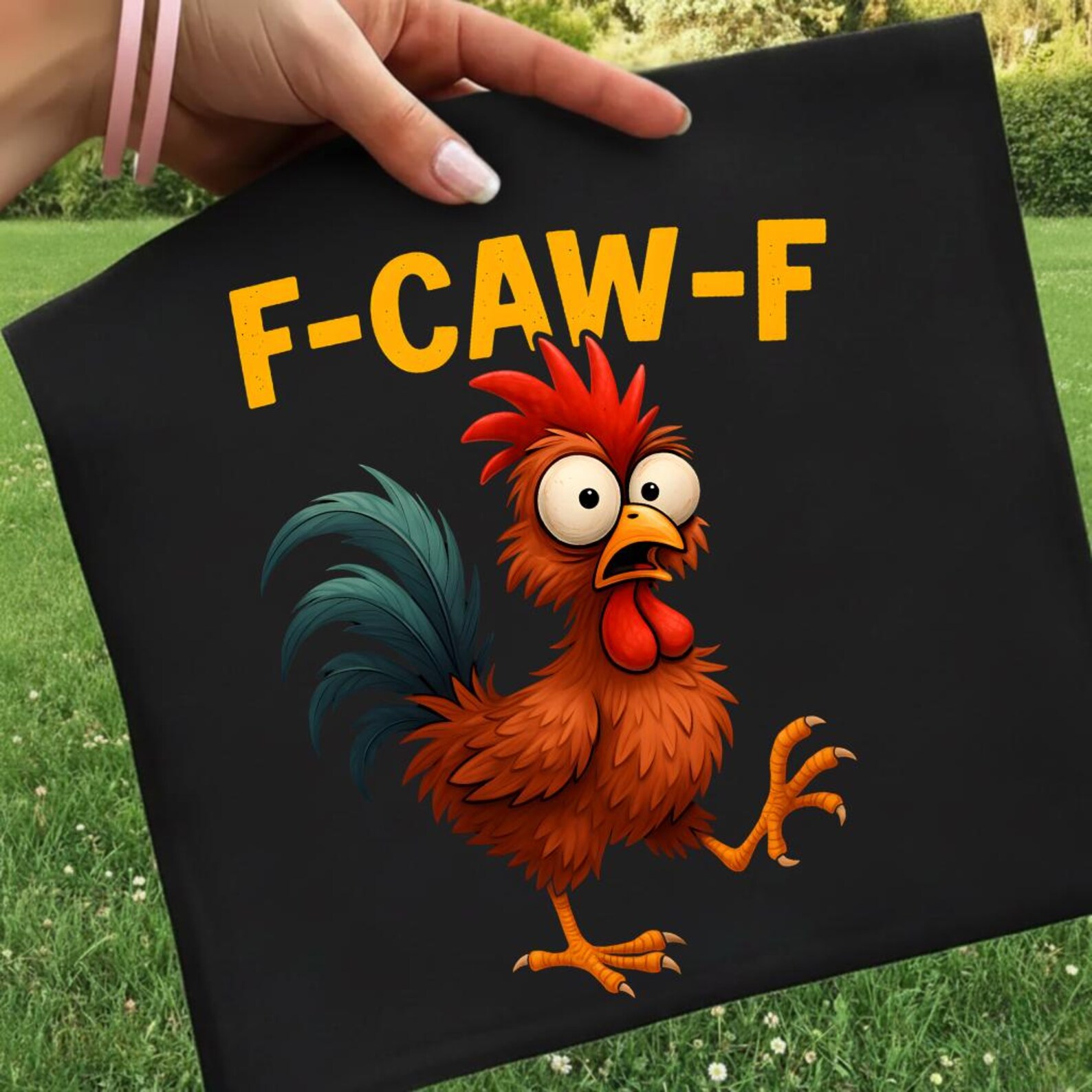 Funny F-caw-f Chicken Meme PNG: Farm Animal Humor (digital Download) - Etsy