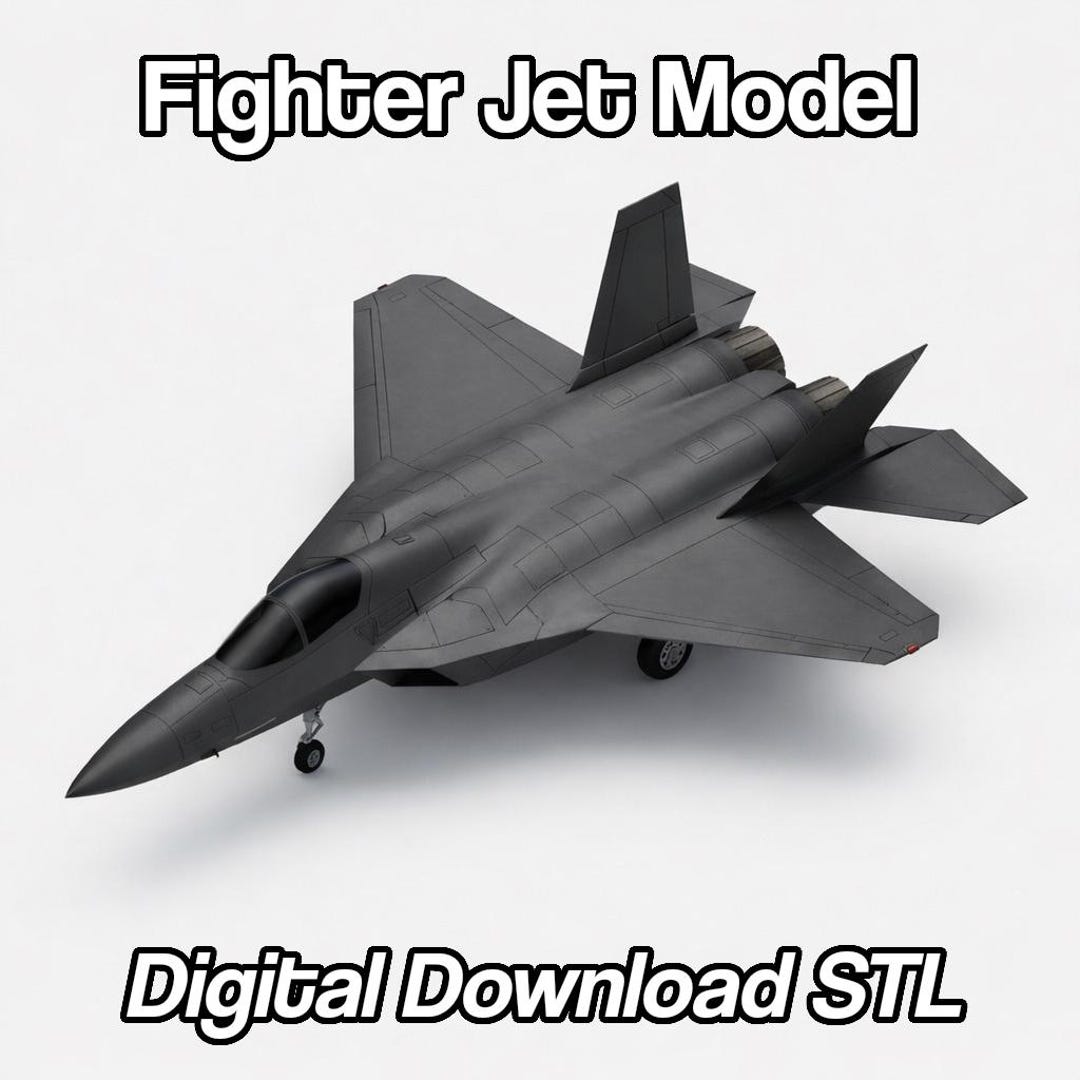 Fighter Jet Model | 3D Print File | Digital Download - Etsy Australia