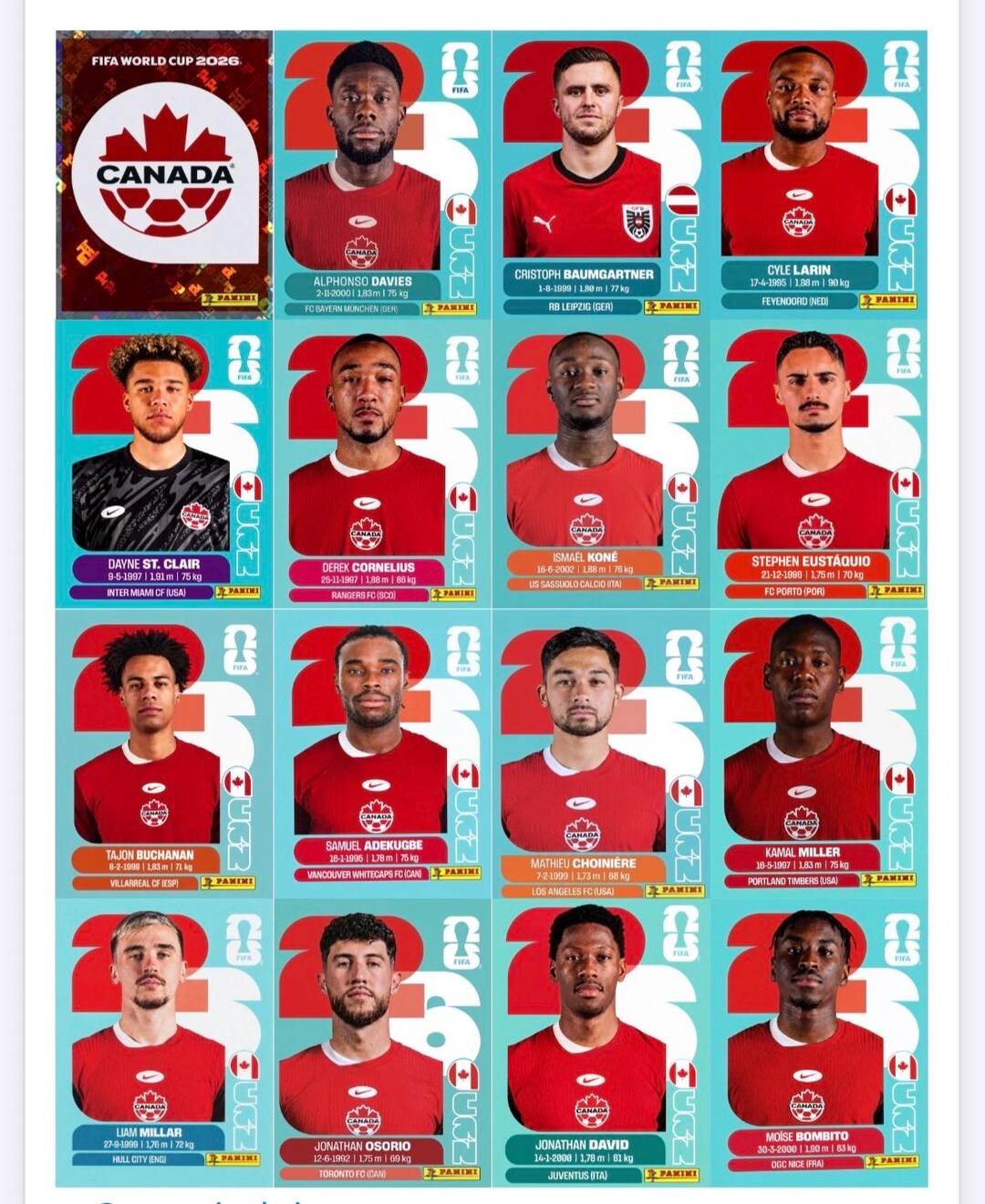 Figuritas Del Mundial 2026 (estampillas) - Etsy