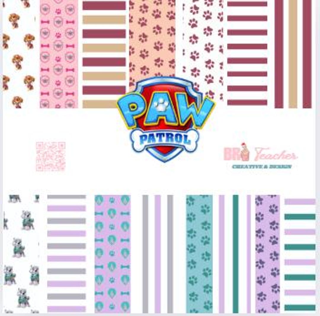 Skye and Everest Digital Papers - Etsy