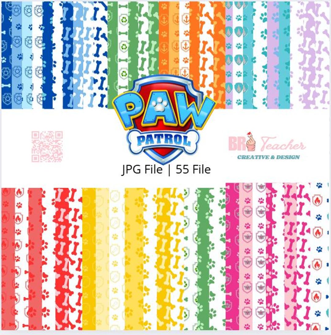 Paw Patrol Digital Papers - Etsy