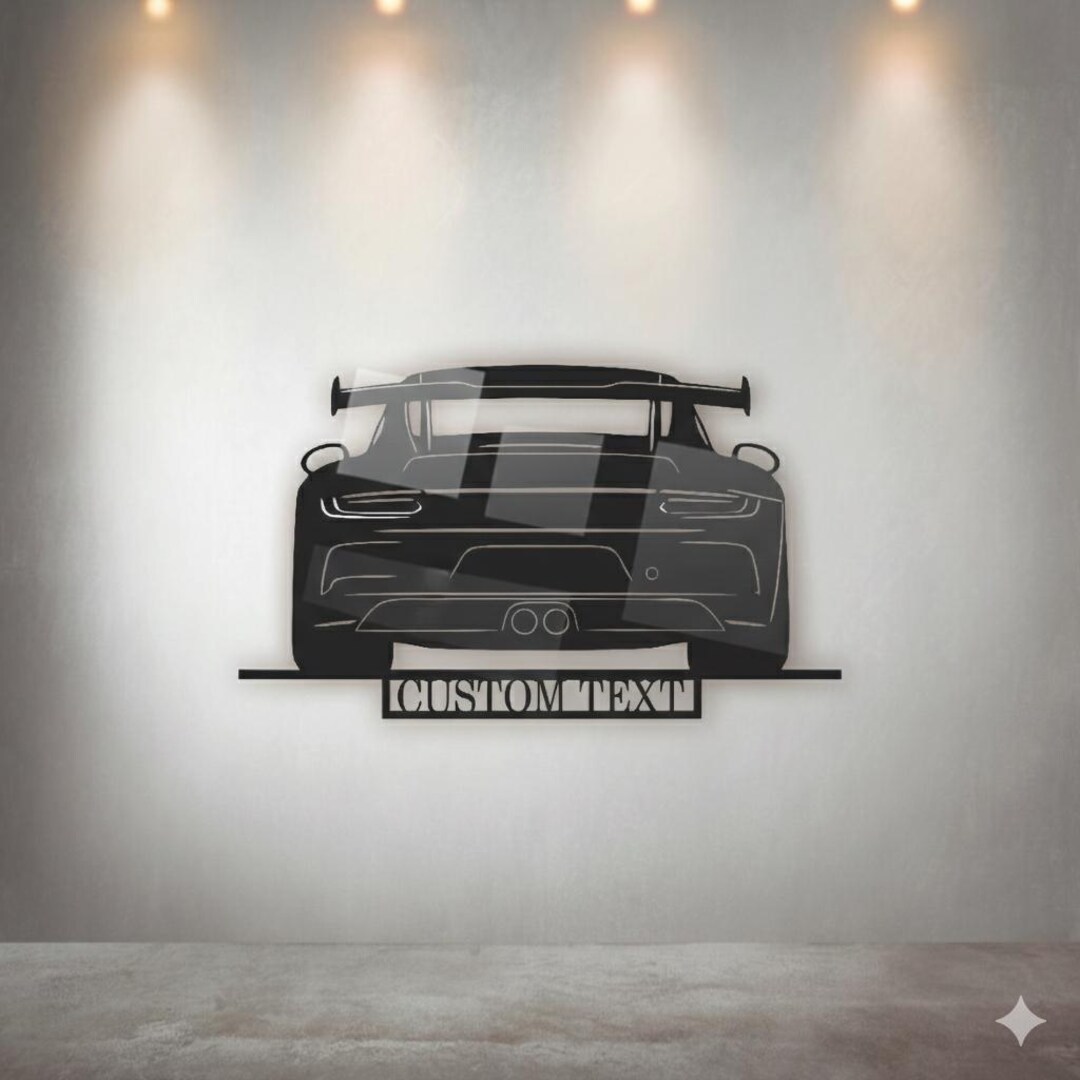 Personalized Car Plexiglass Wall Art, Custom Porsche 911 GT3 RS ...