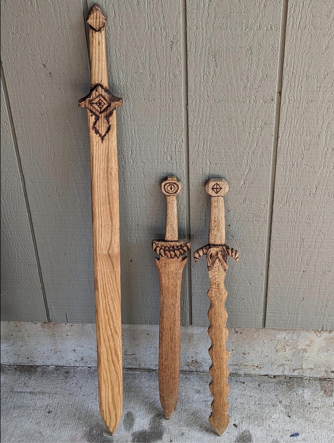 Custom Wooden Sword (custom Design, Length, Wood, Paint or Burnings) - Etsy
