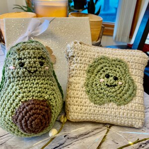 Large Soft Avocado and Toast Plushie Crochet Pattern, Instant Download ...