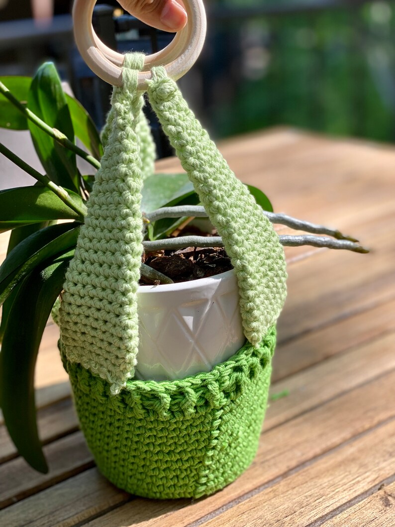 Adorable, Cute Frog Froggy Plant Holder Crochet Pattern, Instant ...
