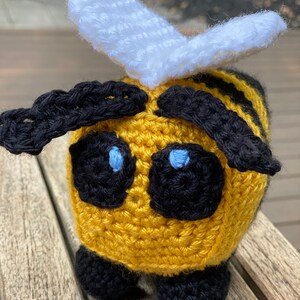 Crochet Pattern Cube Bumble Bee, Step by Step Instructions to Make ...
