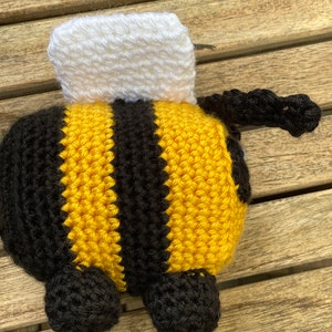 Crochet Pattern Cube Bumble Bee, Step by Step Instructions to Make ...